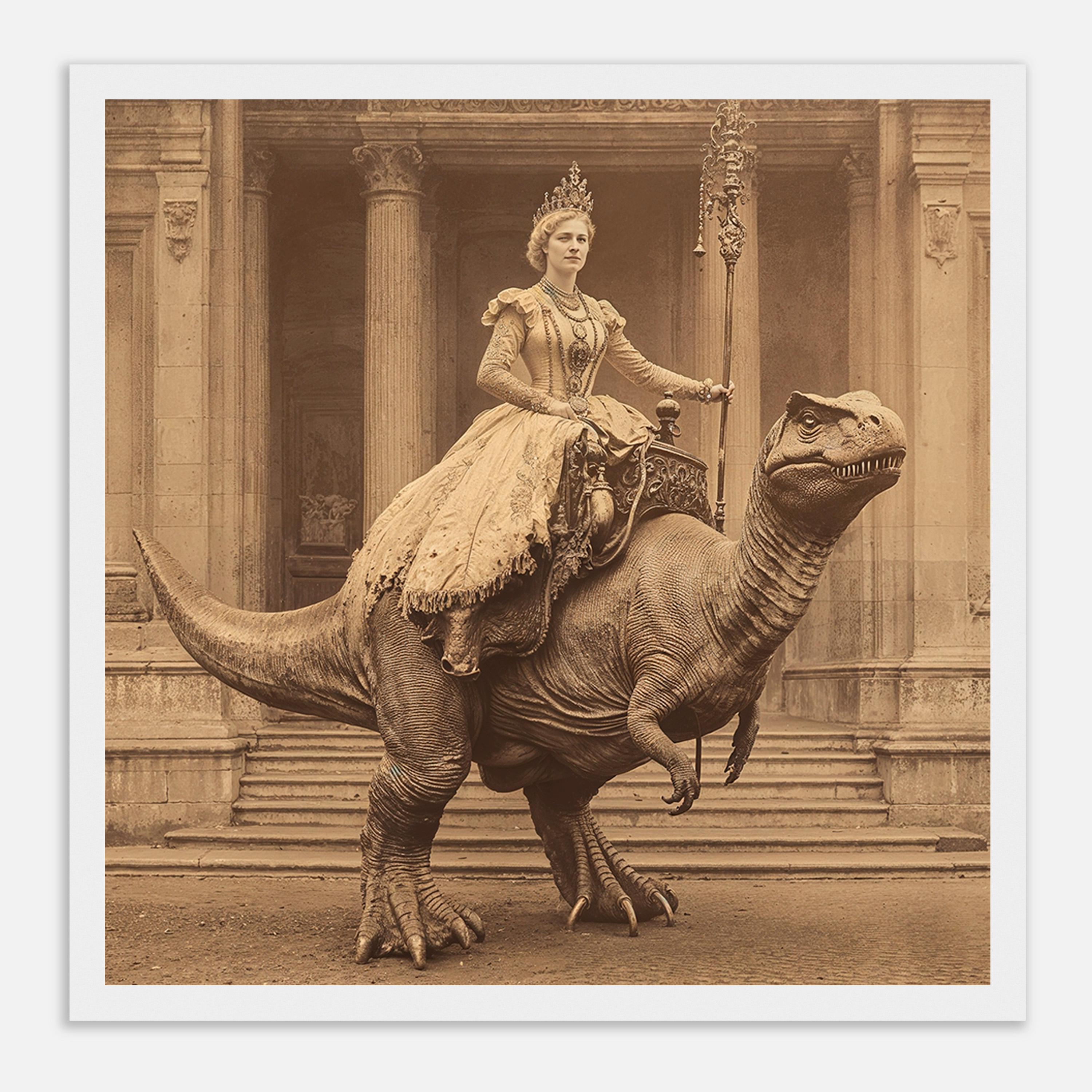 Victorian Dinosaur Wall Art - Halloween Dino Print, Gothic Horror Decor ...