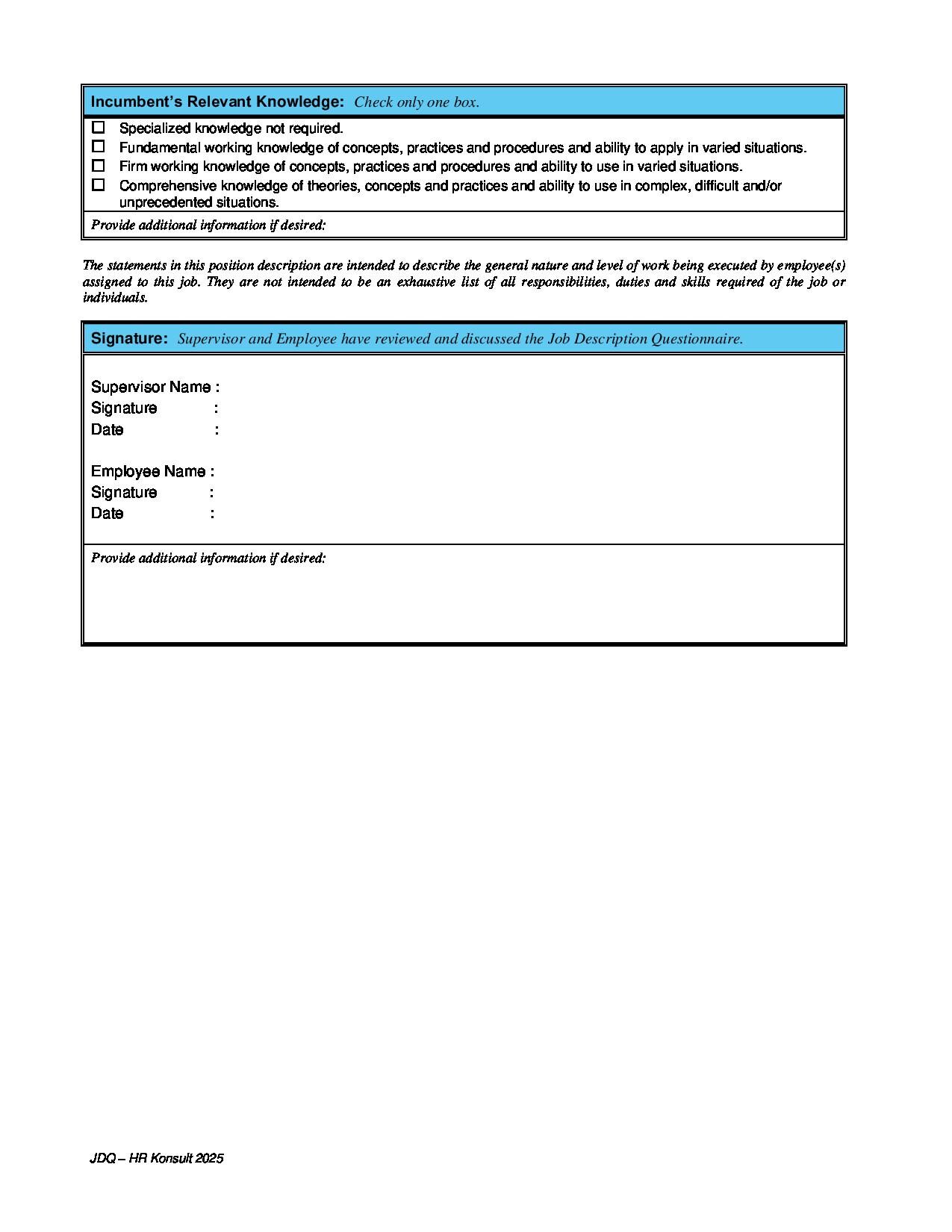 Guided Job Description Questionnaire - Etsy