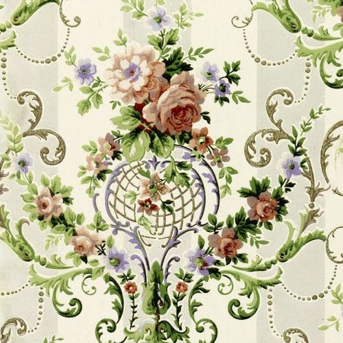 Antique French Botanical Wallpaper Illustration Hortensia - Etsy