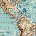 Antique Victorian Map of the World Lithograph Art Poster Digital ...
