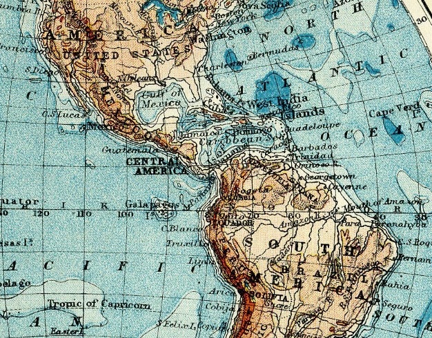 Antique Victorian Map of the World Lithograph Art Poster | Etsy