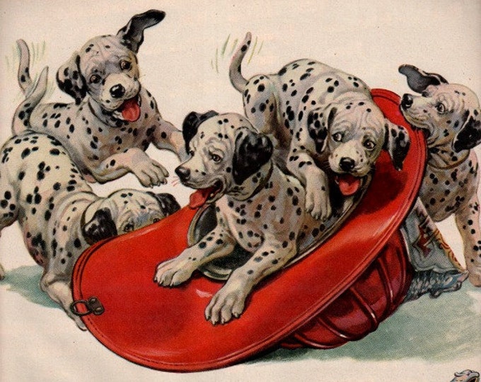 Vintage Puppies Dalmatians Dogs 1954 Advertisement Texaco - Etsy