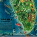Vintage 1920 Color Map of Florida Illustration Digital Download POSTER ...