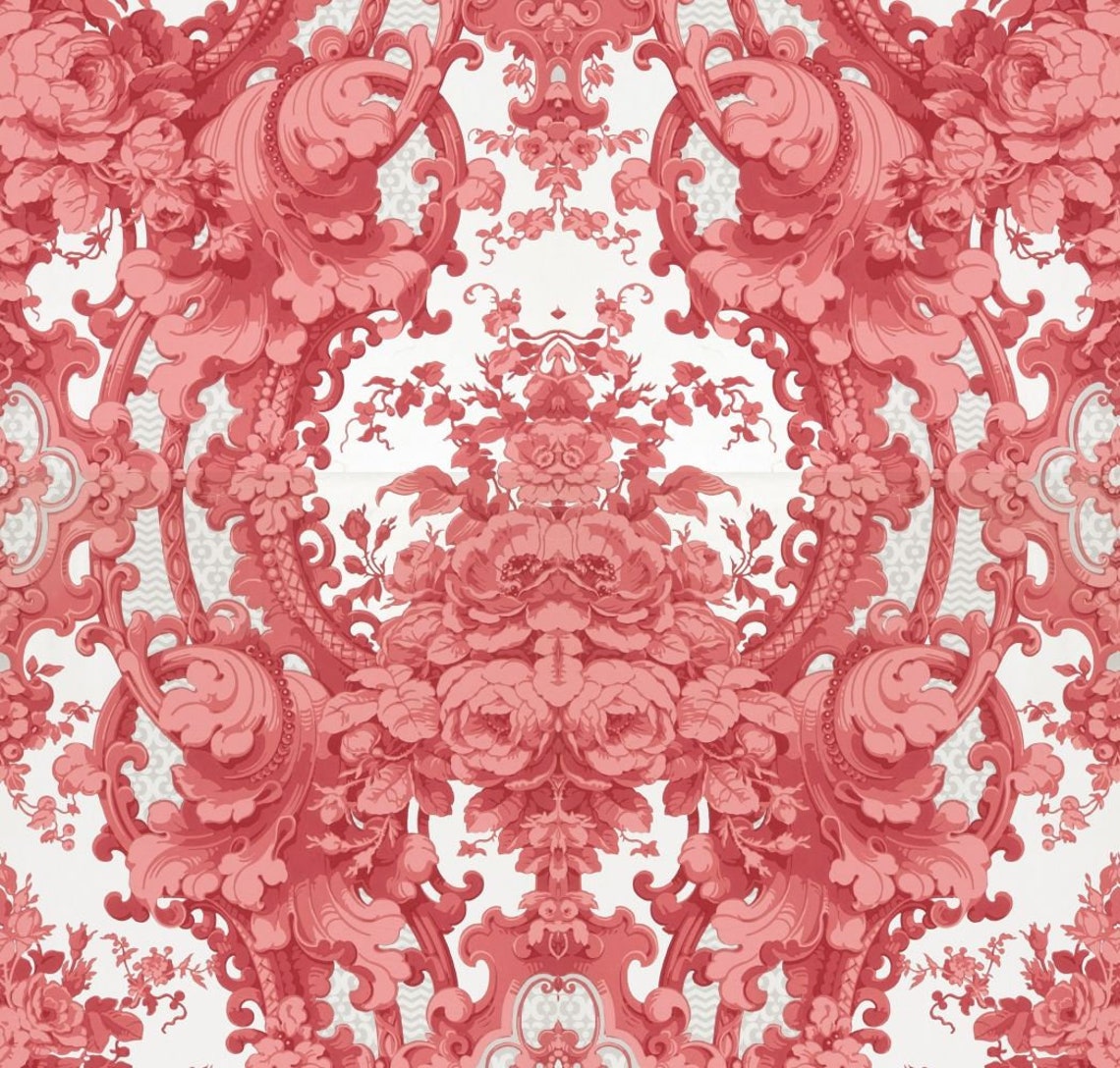 Antique French Chateau Wallpaper Marie Antoinette Style Pink - Etsy