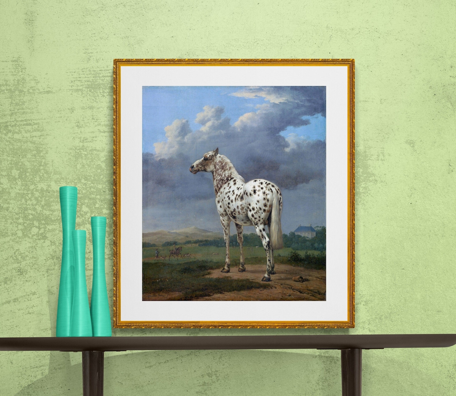 Leopard Spotted Horse Appaloosa Antique Illustration DIGITAL - Etsy
