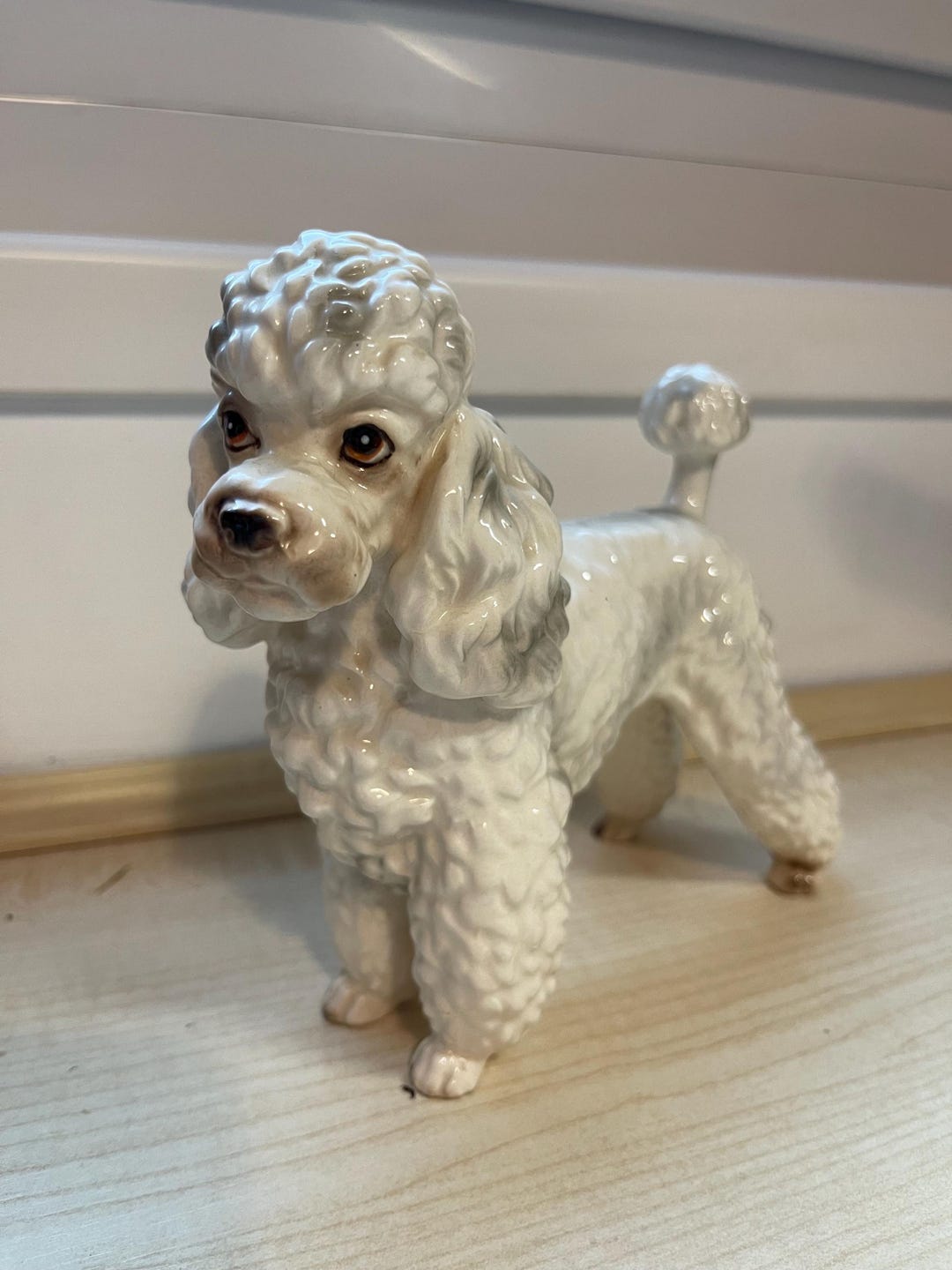 Cute Poodle Vintage Figurine - Bone China, in Very Good Conditions - Etsy