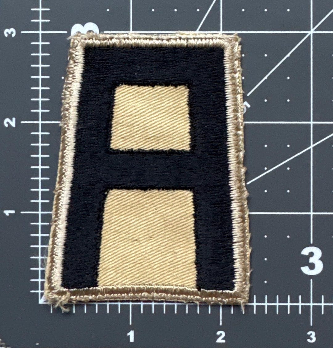 1st Army - Black Emb on Tan Twill - Etsy