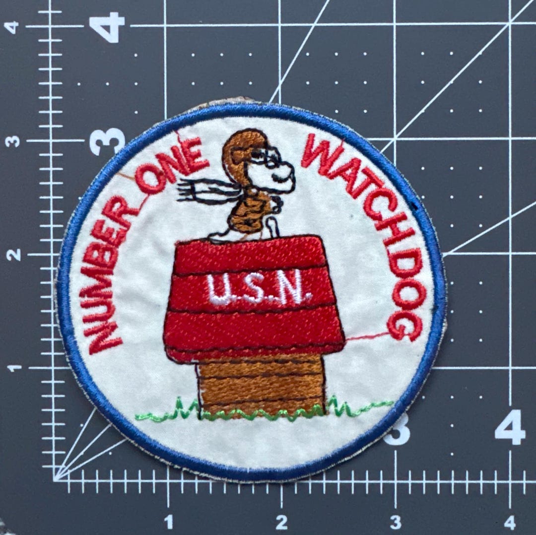 Snoopy Patch - Snoopy is the Number One Watchdog - US Navy - Vietnam ...