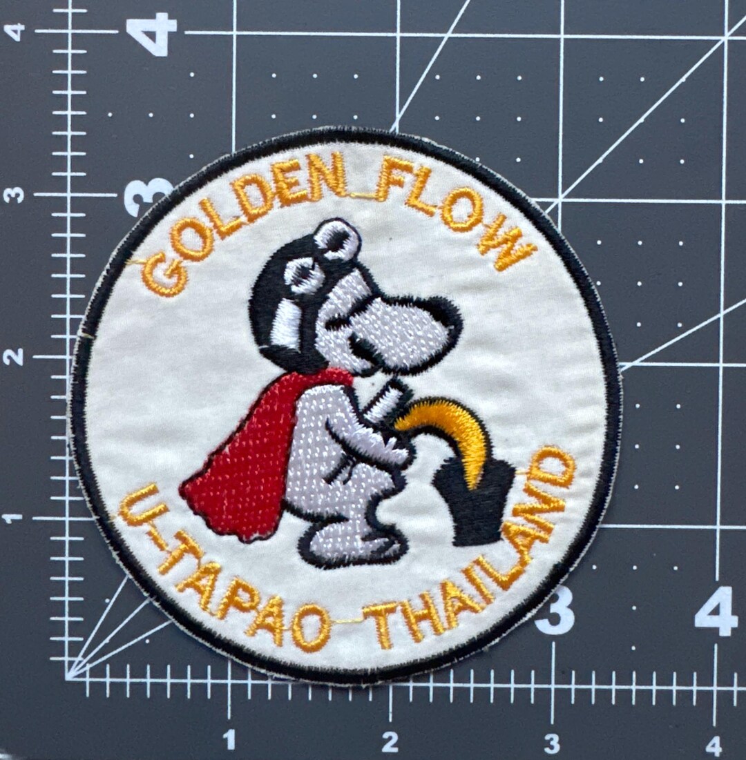 Snoopy Patch U-tapao Golden Flow USAF Drug Test Vietnam War - Etsy