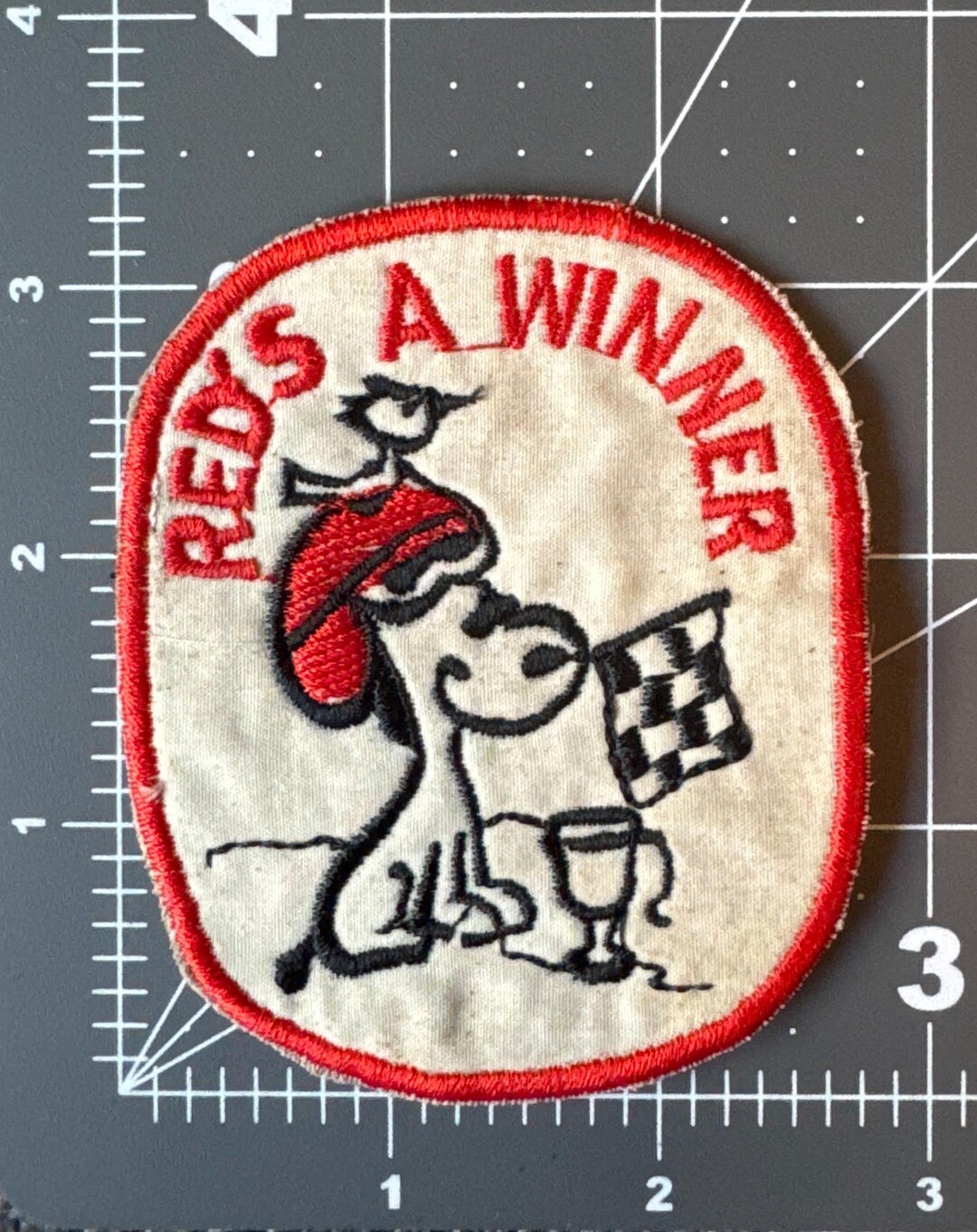 Snoopy Patch - Red's a Winner - Snoopy and Woodstock - 20th TASS ...
