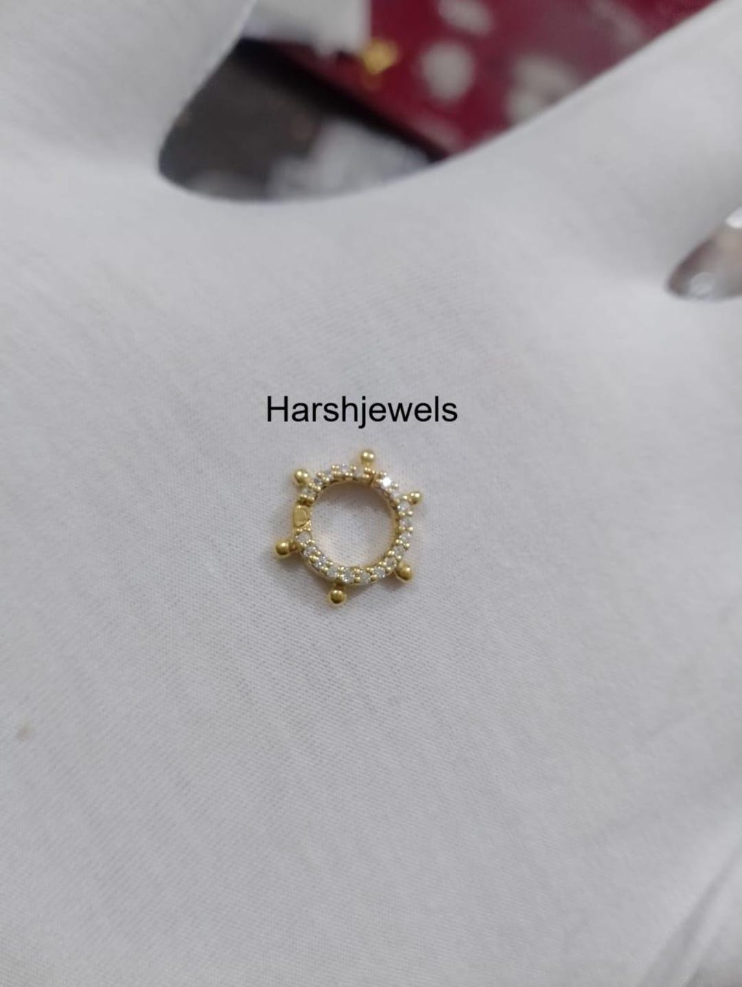 14k Solid Gold Diamond Round Enhancer Clasp Lock, Handmade Jewelry - Etsy
