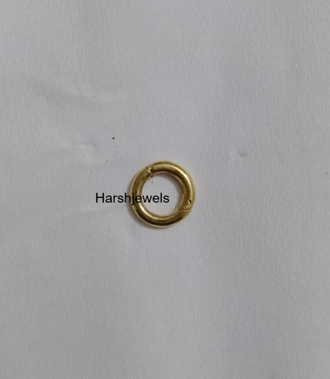 14k Solid Gold Round Charm Enhancer Clasp, Handmade Jewelry - Etsy