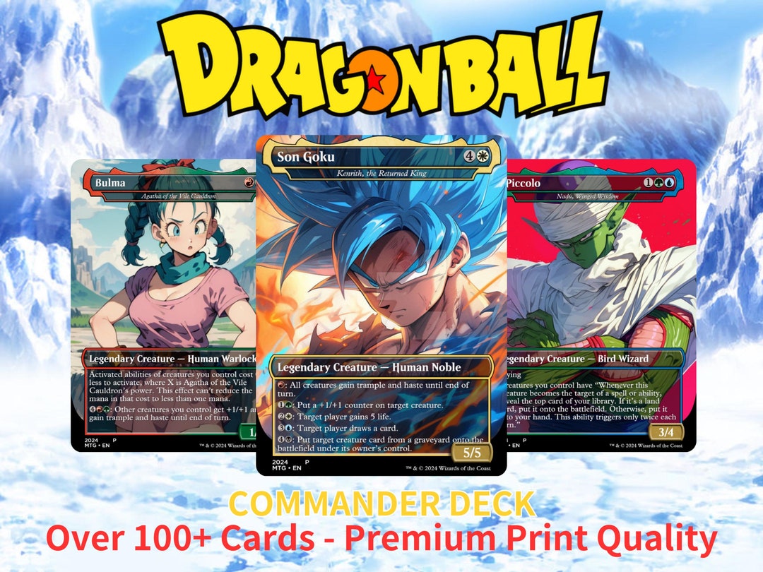 Dra.gon Ball Commander Deck Son Goku Kenrith, the Returned King Custom ...