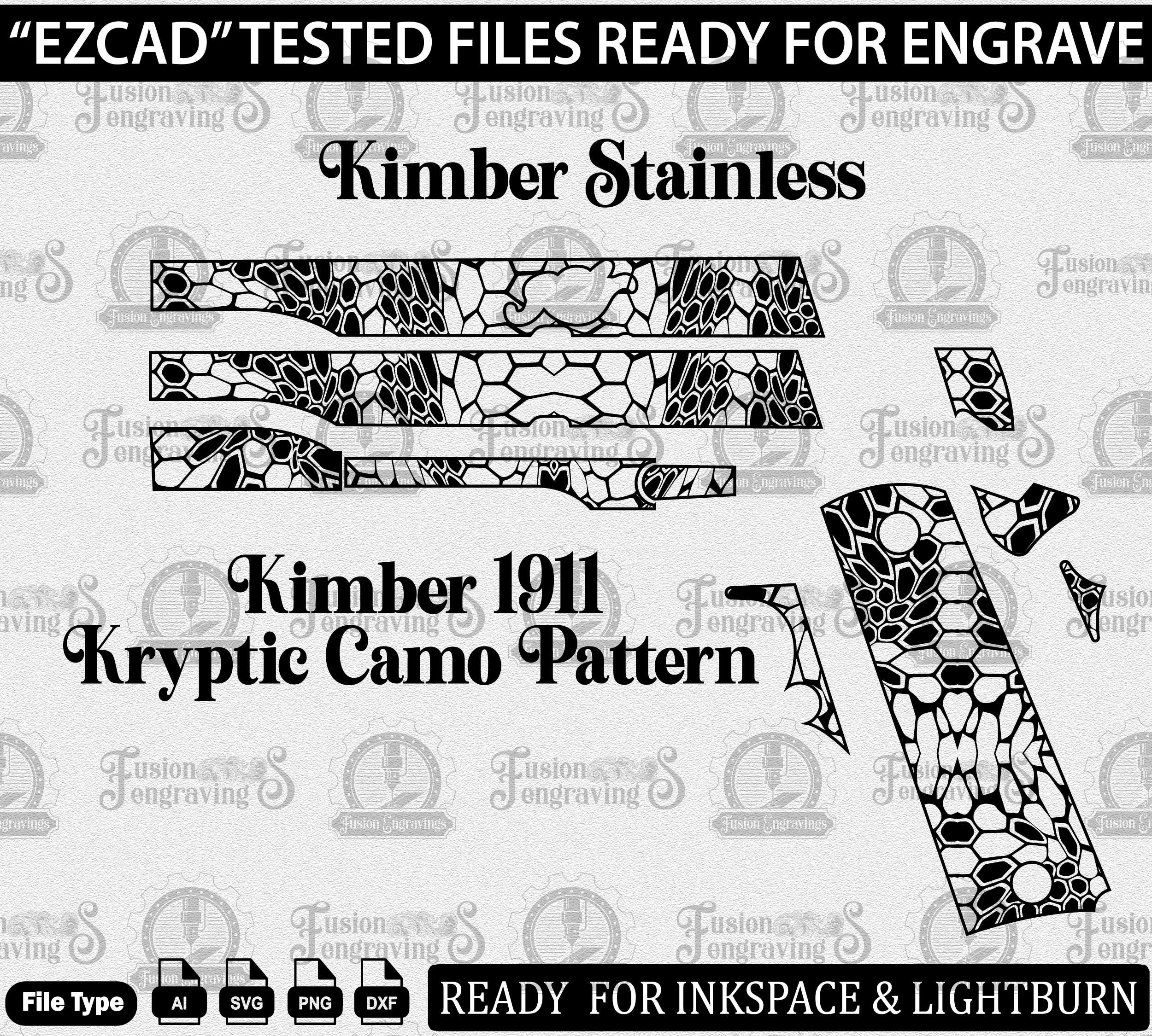 Kimber Stainless Kryptic Design SVG, Kryptic Pattern 1911 Kimber ...