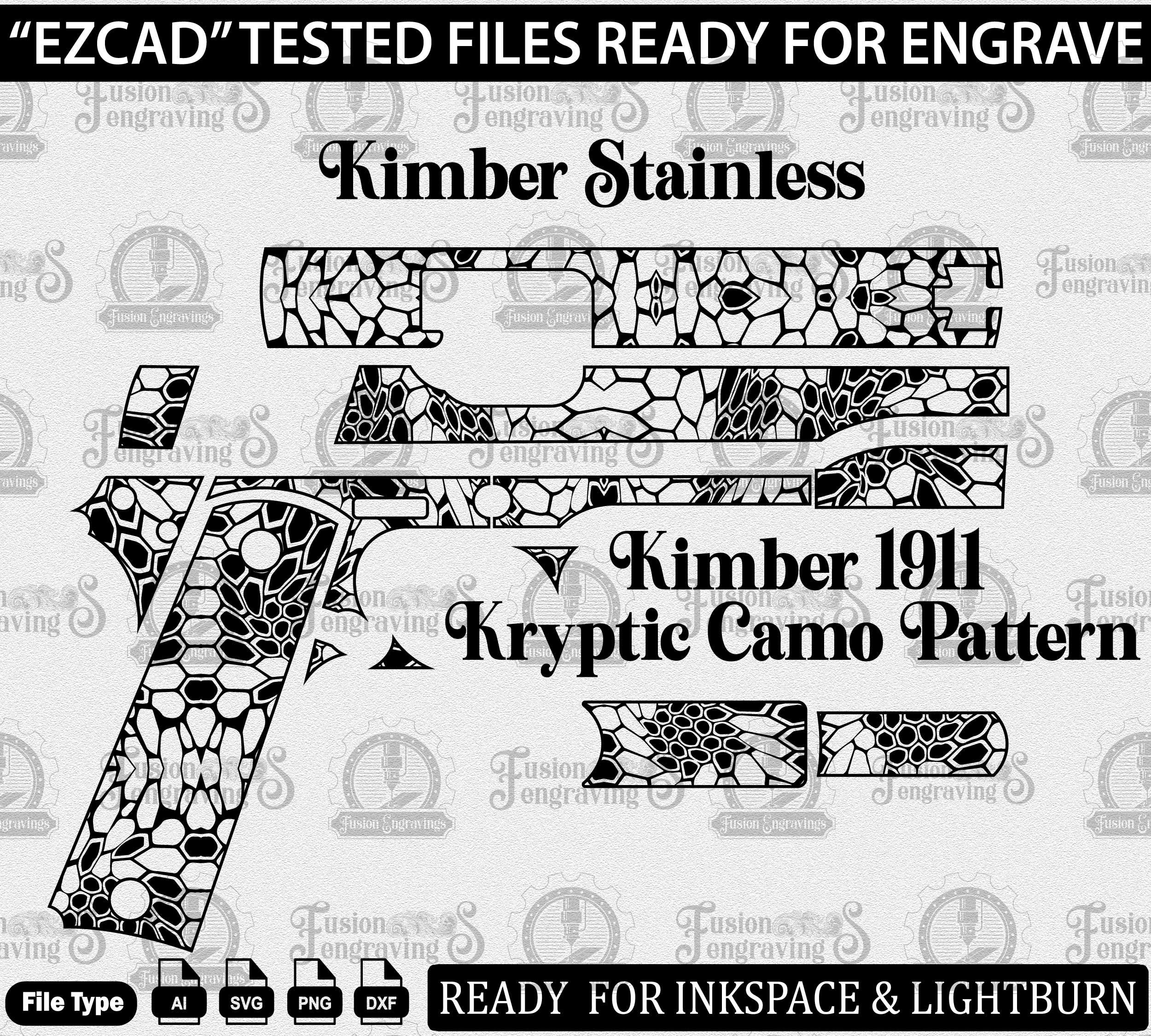 Kimber Stainless Kryptic Design SVG, Kryptic Pattern 1911 Kimber ...