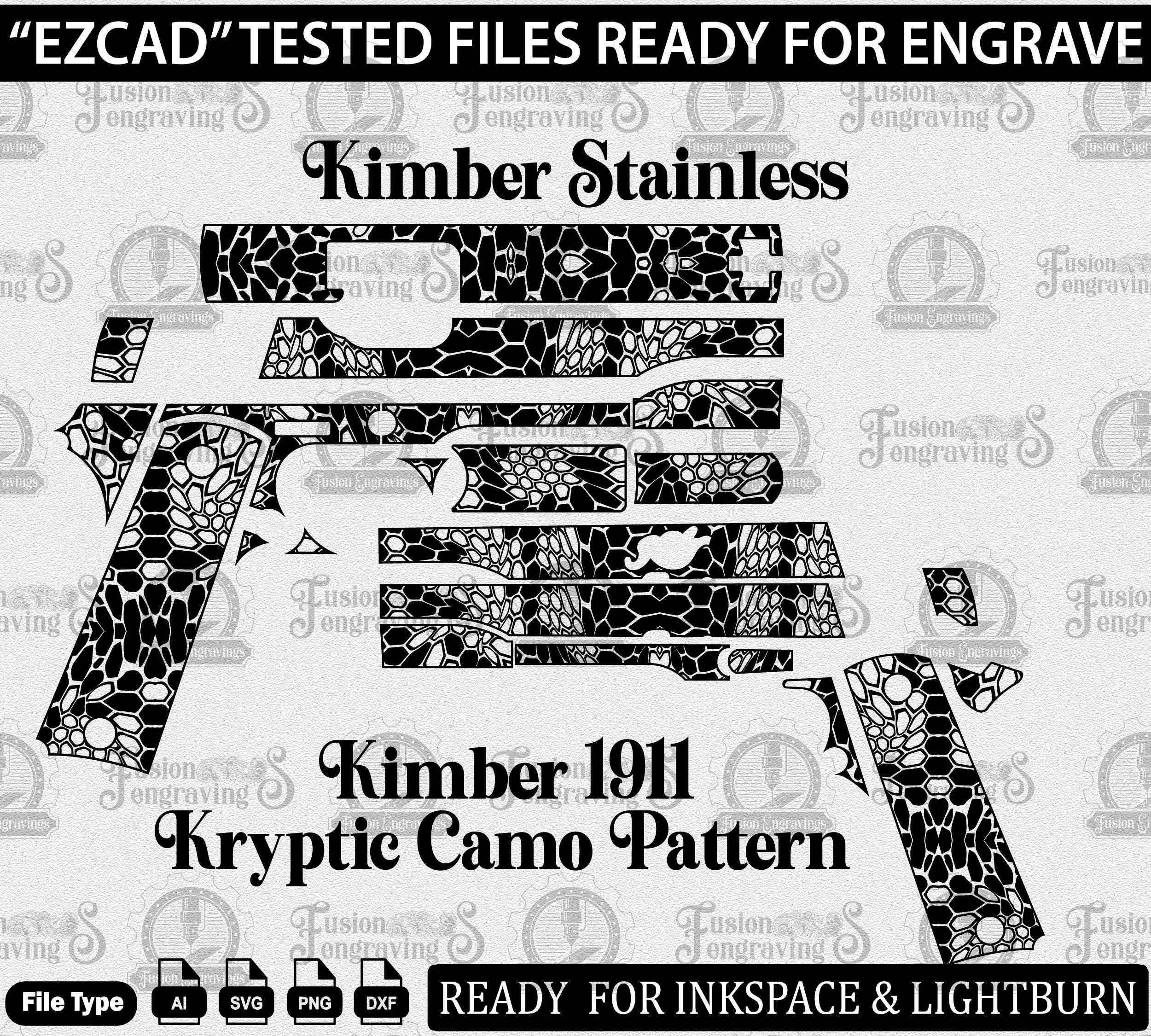 Kimber Stainless Kryptic Design SVG, Kryptic Pattern 1911 Kimber ...