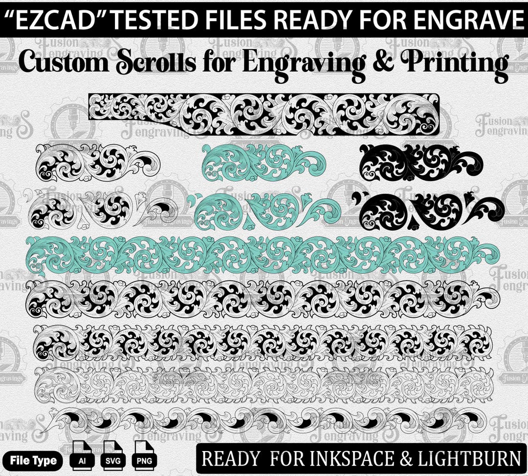 Diseño de pergamino personalizado SVG, patrón de deslizamiento ...