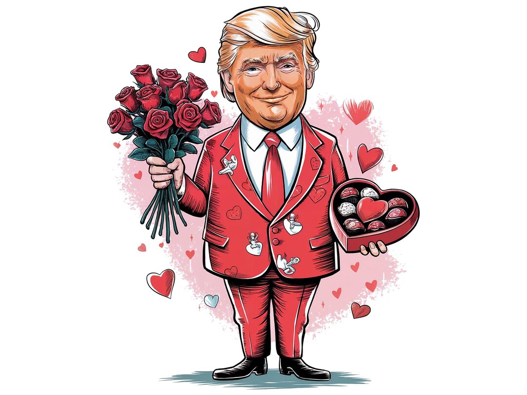 Trump Valentine Png, Retro Valentines Png, Funny Trump Png, Funny ...
