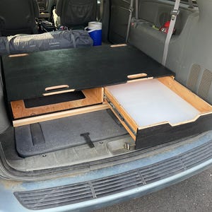 Storage Box With Drawer for a Minivan or Van - Etsy