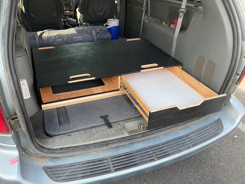 Storage Box With Drawer for a Minivan or Van - Etsy