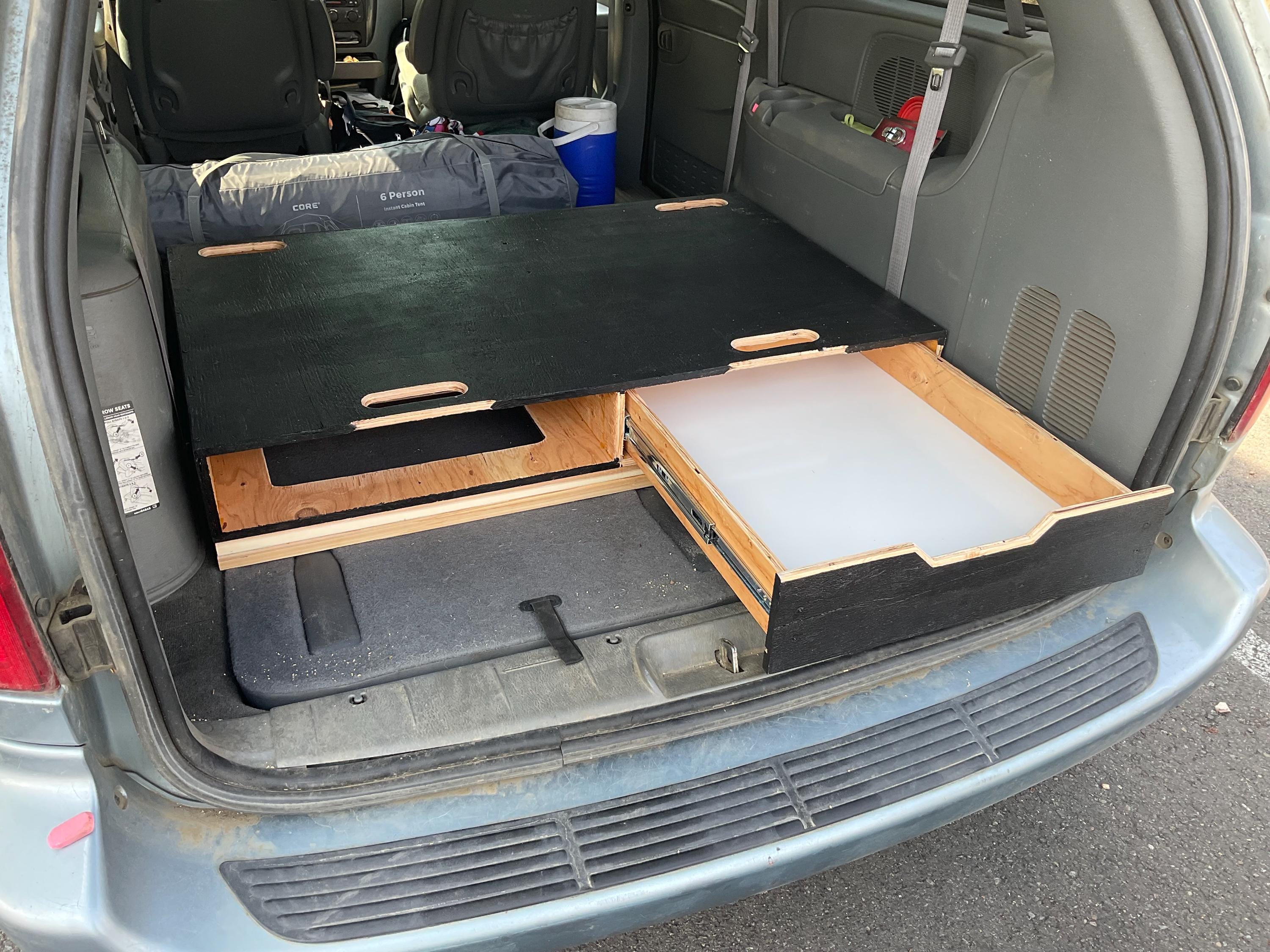 Storage Box With Drawer for a Minivan or Van - Etsy