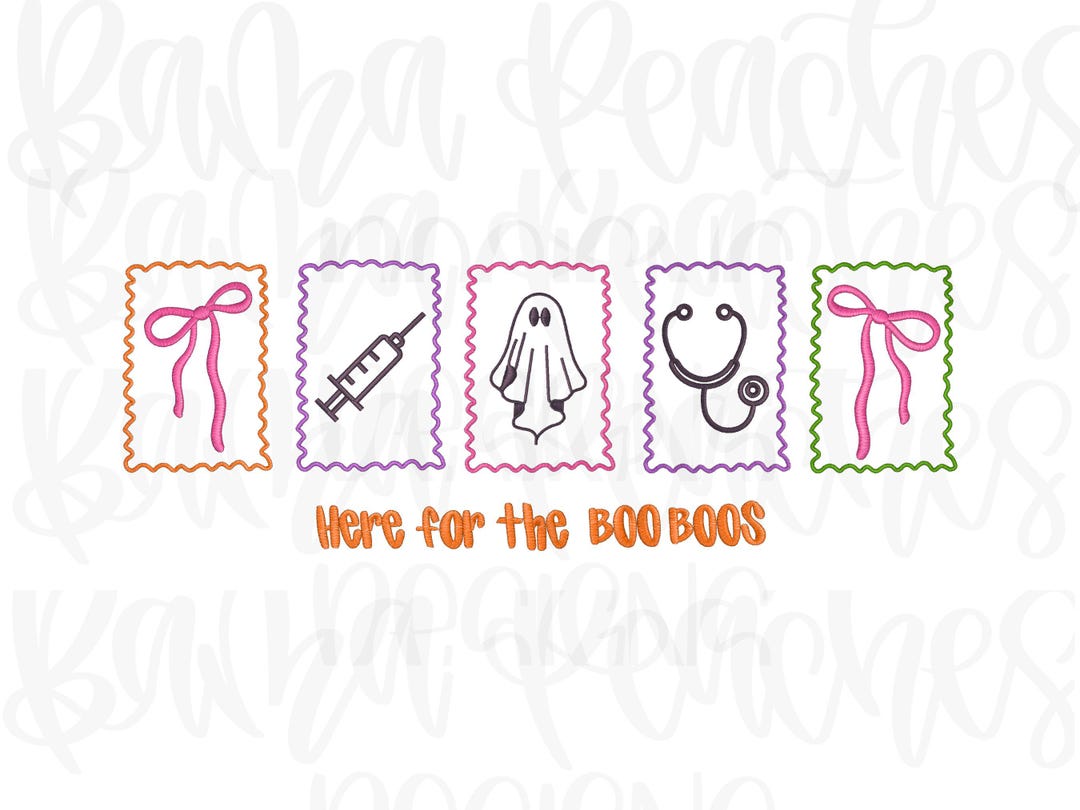 Here for the Boo Boos, Embroidery Download, Medical Life Embroidery ...