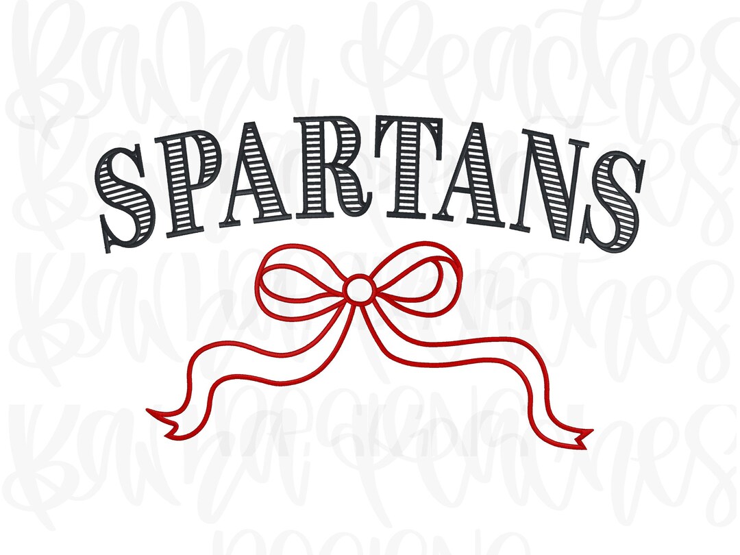 Spartans Bow Embroidery Download - Etsy