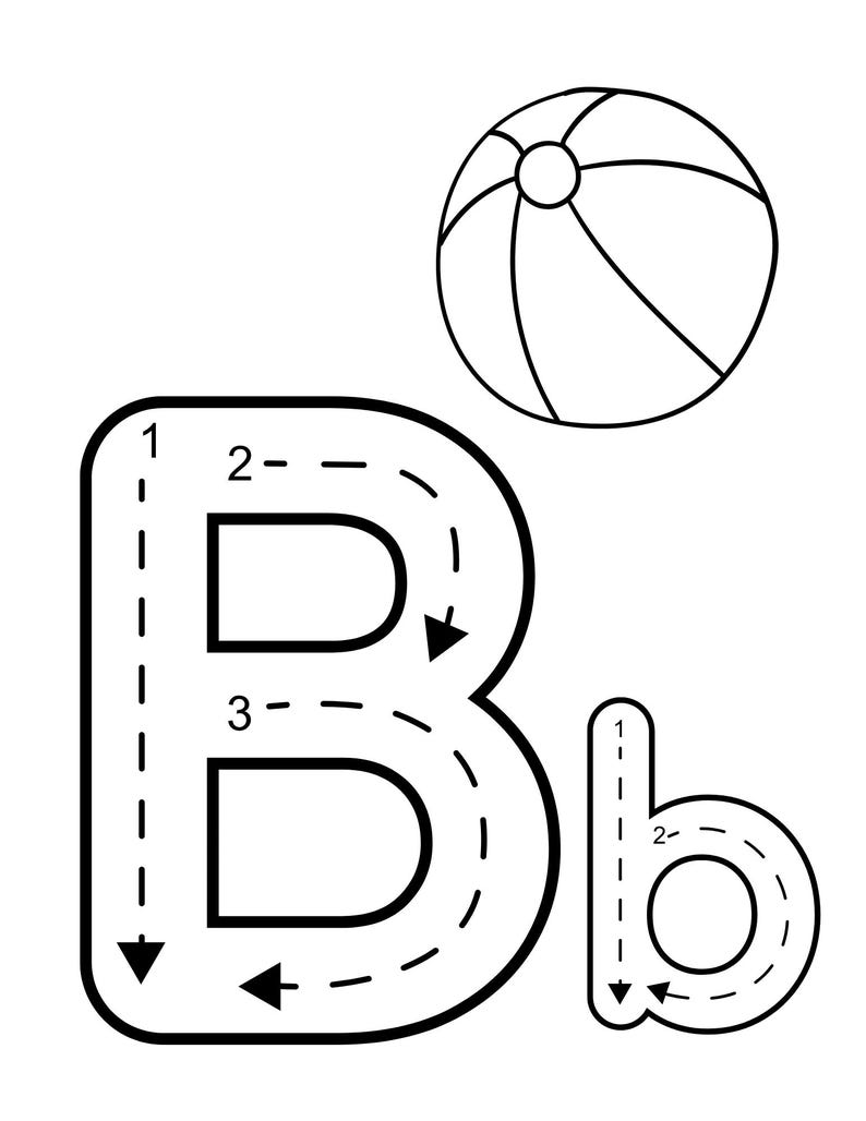 Letter Tracing Book - Digital & Printable - Etsy