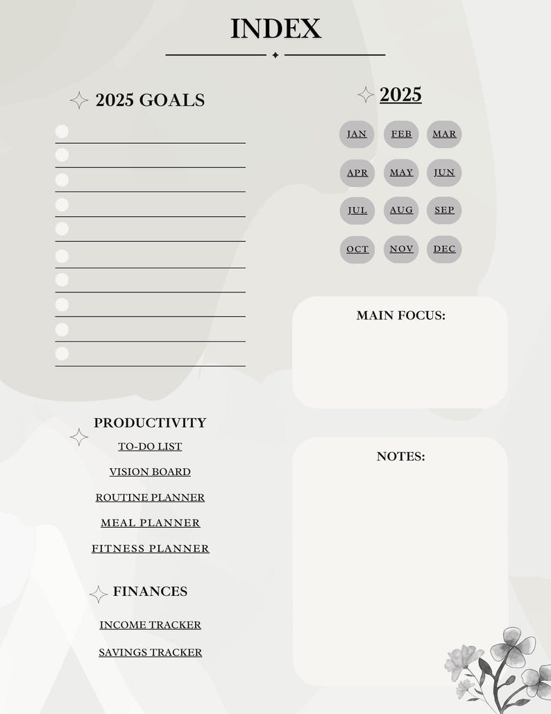 2025 Digital Planner Ultimate Productivity and Organization Goodnotes ...