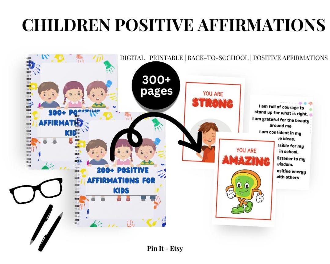 300 Positive Affirmations for Kids – Printable Cards to Inspire ...