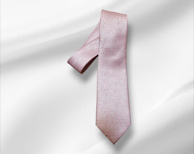 Korean Shining Men's Tie With Beautiful Korean Language. - Etsy