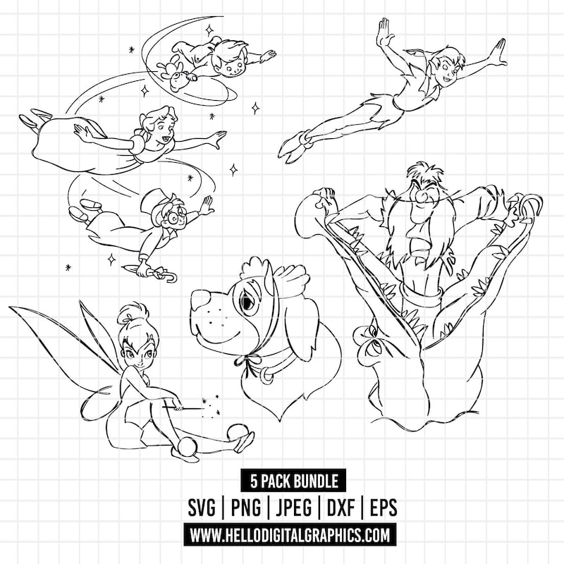 Peter Pan Svg' - Etsy