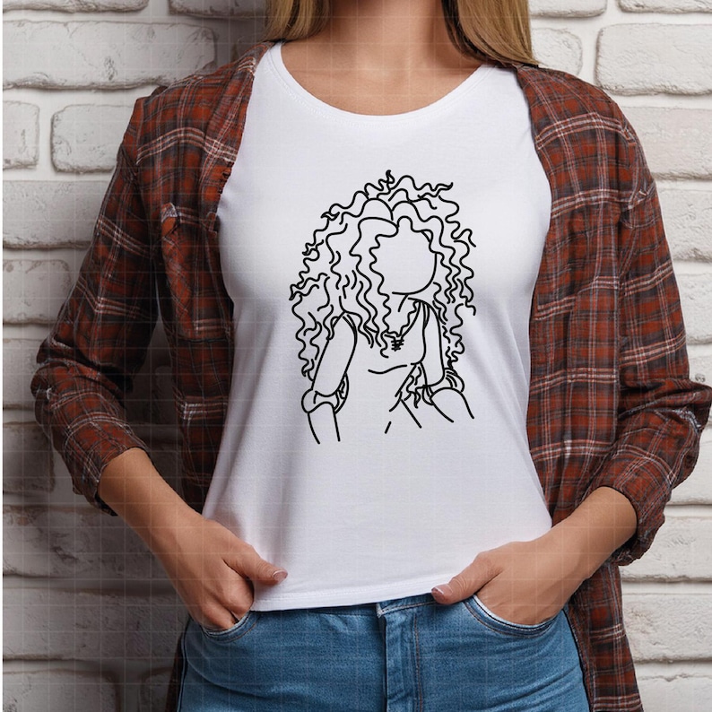 2133 - Brave, Princess Merida Pack Bundle Line Art Svg, Eps, Png, Dxf ...