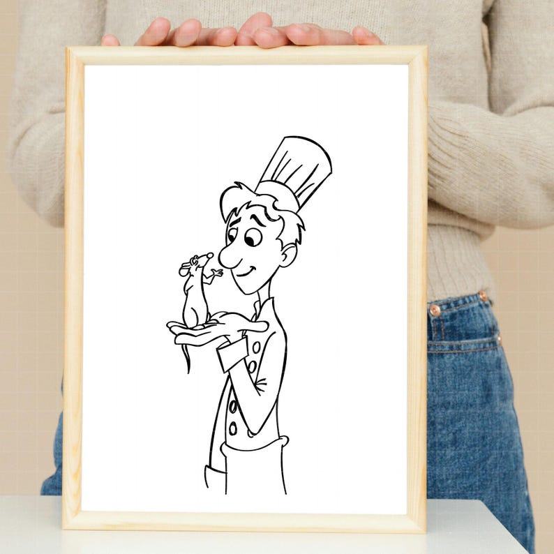 2534 - Ratatouille Line Art Pack Bundle Svg, Eps, Png, Dxf, Jpeg (logo ...