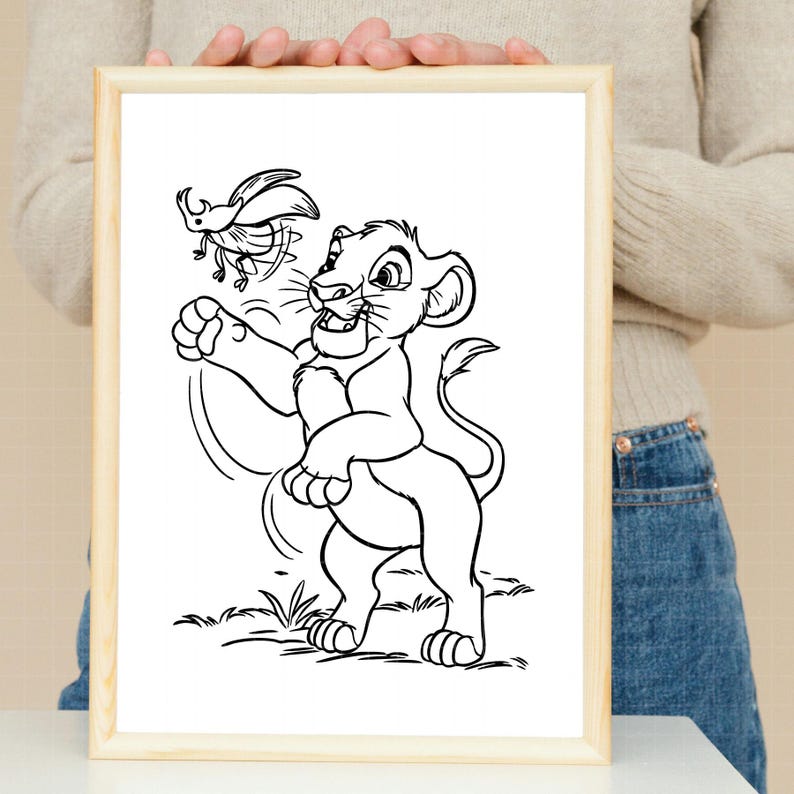 2544 - the Lion King Pack Bundle Line Art Svg, Png, Eps, Dxf, Jpeg ...