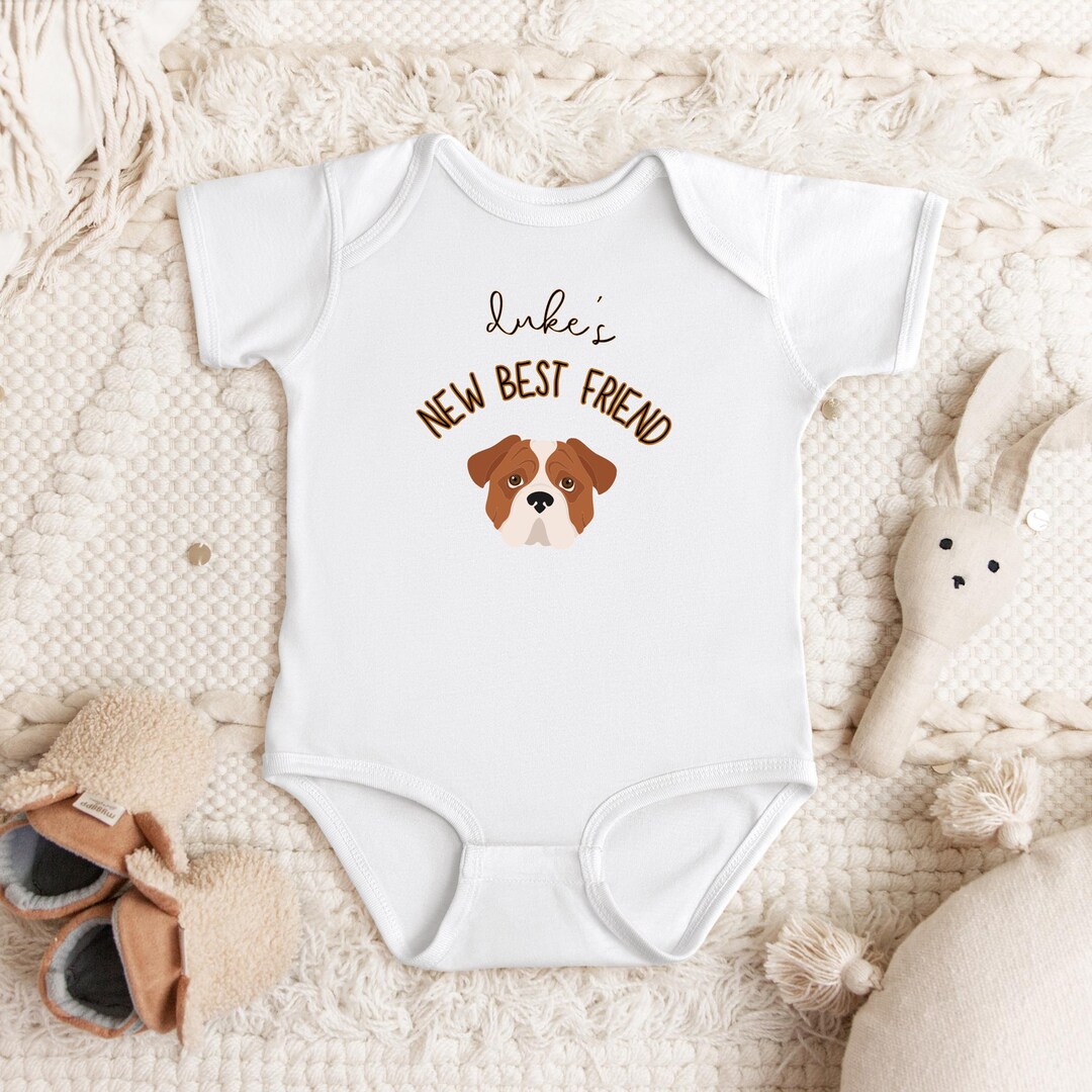 New Best Friend Onesie®, Custom Baby Onesie®, Baby Shower Gift, Kid ...