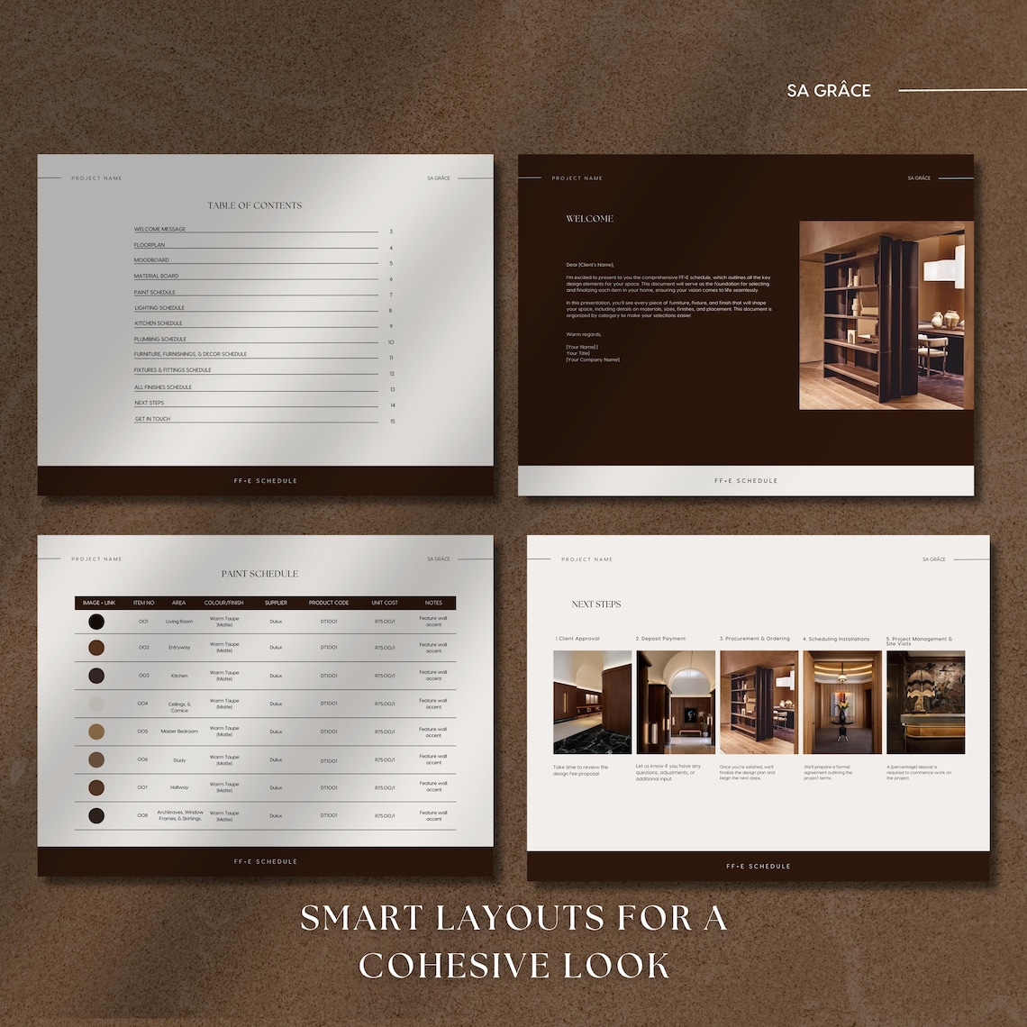 FF&E Schedule Template | Interior Design Furniture and Materials ...