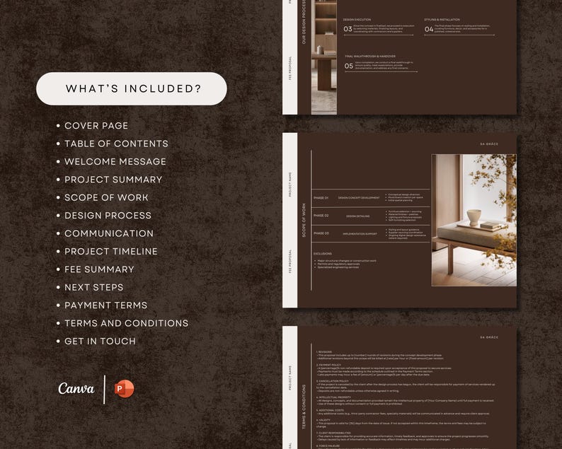 Design Fee Estimate Template | Canva & Powerpoint | Project Quotation ...