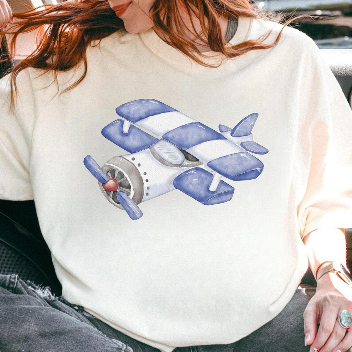 Airplane Clipart - Watercolor Air Transport Clipart - Blue Air ...