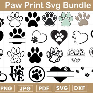 Paw Print Svg - Dog Paw Svg - Dog Svg - Paw Svg - Animal Paw Svg - Dog ...