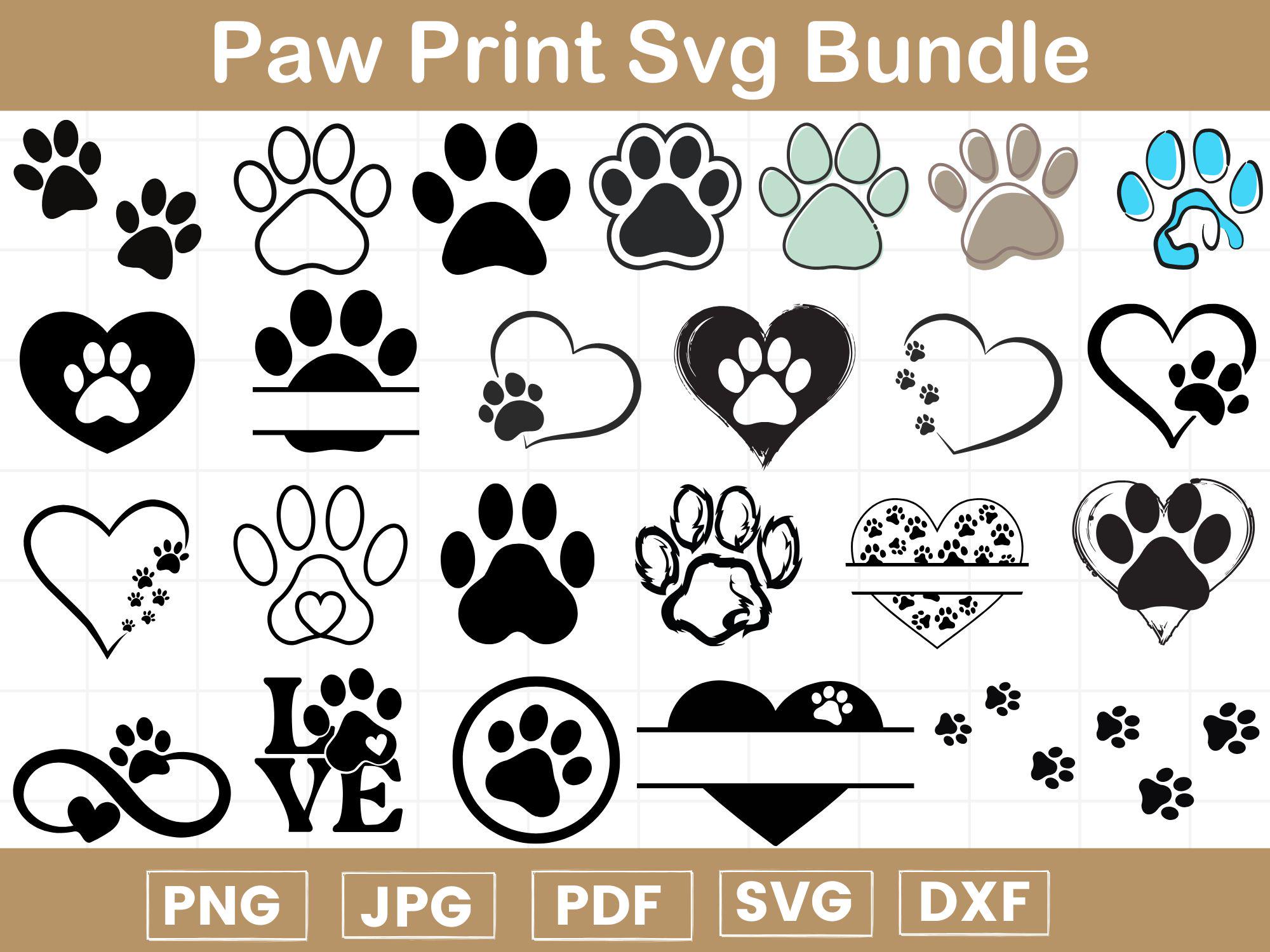 Paw Print Svg - Dog Paw Svg - Dog Svg - Paw Svg - Animal Paw Svg - Dog ...