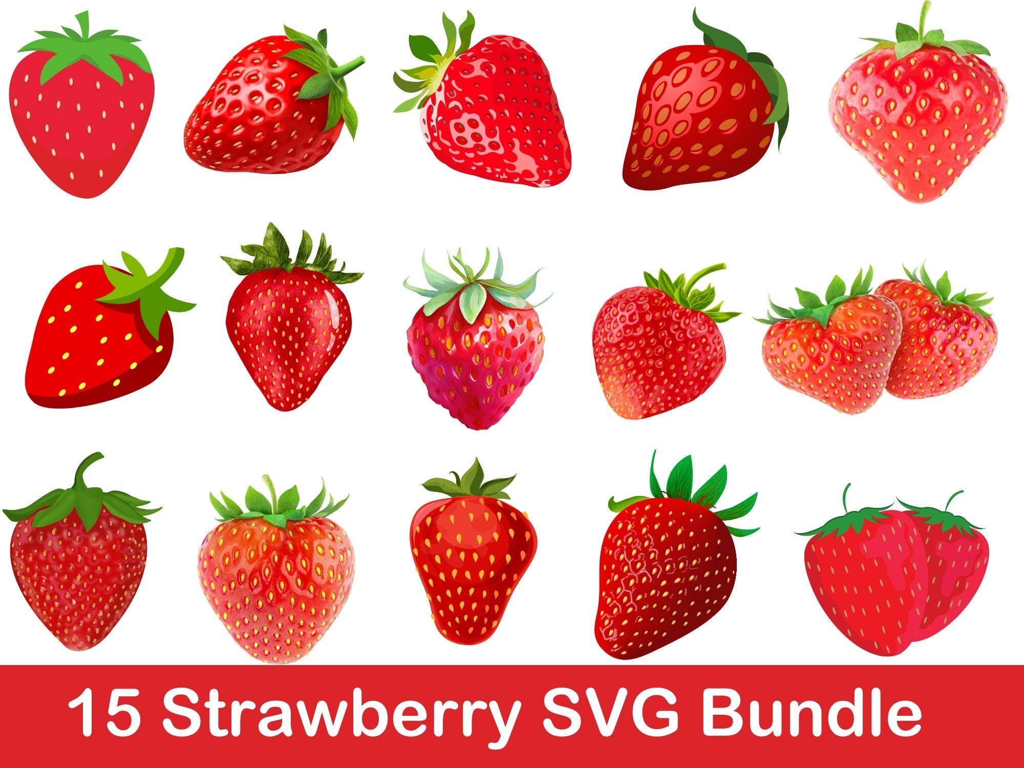 Strawberry Svg - Strawberry Png - Strawberry Clipart - Strawberry Svg ...