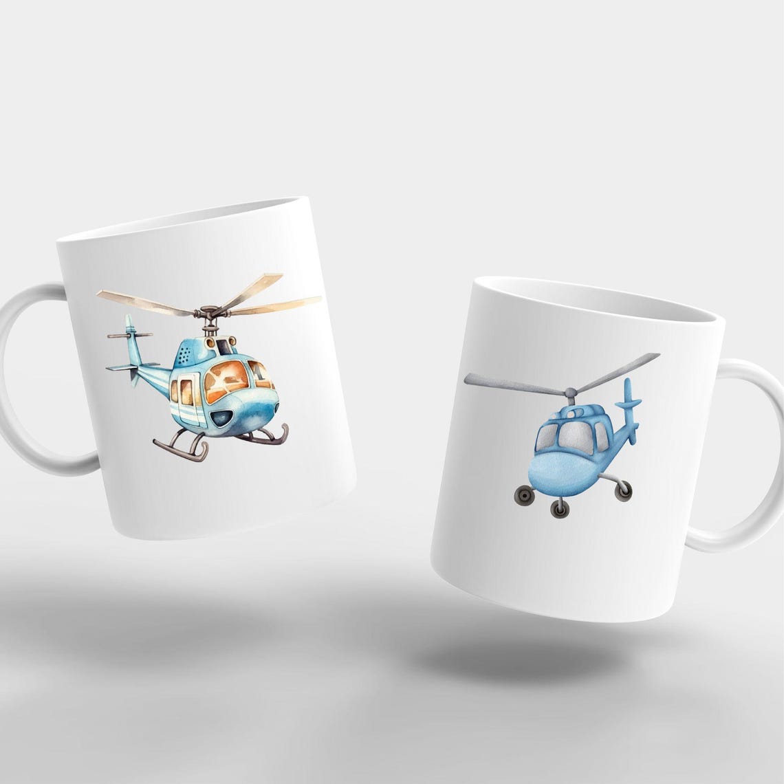 Airplane Clipart - Watercolor Air Transport Clipart - Blue Air ...