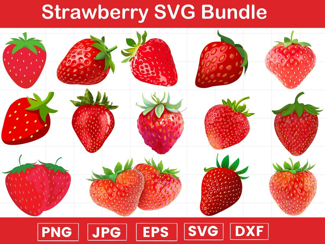 Strawberry Svg - Strawberry Png - Strawberry Clipart - Strawberry Svg ...