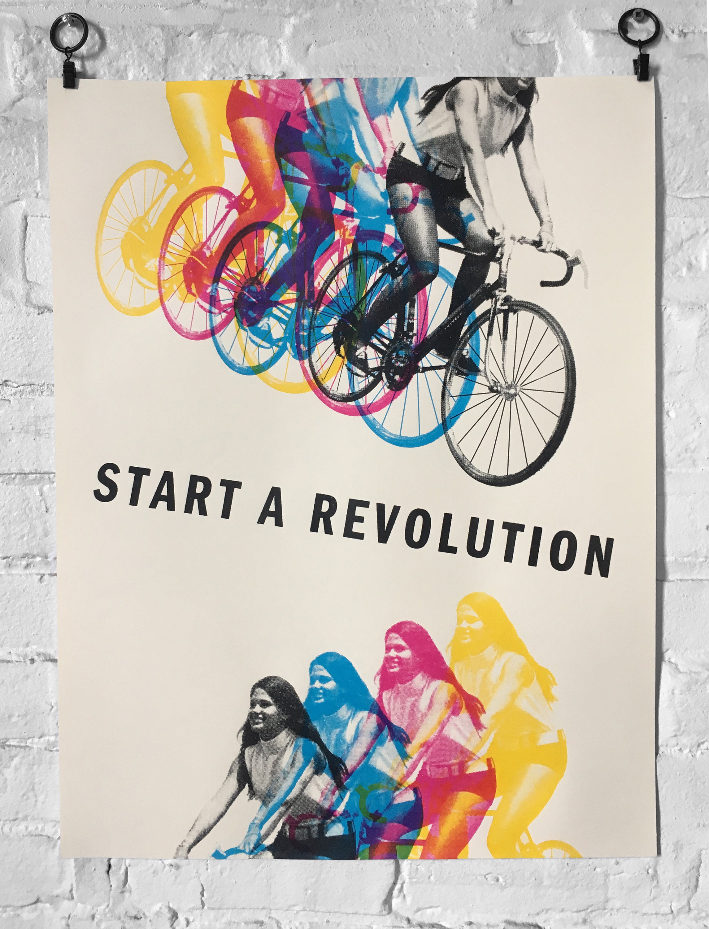 Start a Revolution - Four Color Silkscreen Print - Etsy