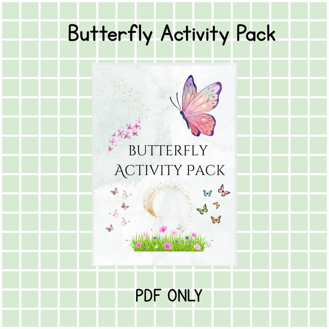 BUTTERFLY ACTIVITY PACK | Preschool, Primary Kids, Aged 3-8, Kids Fun ...