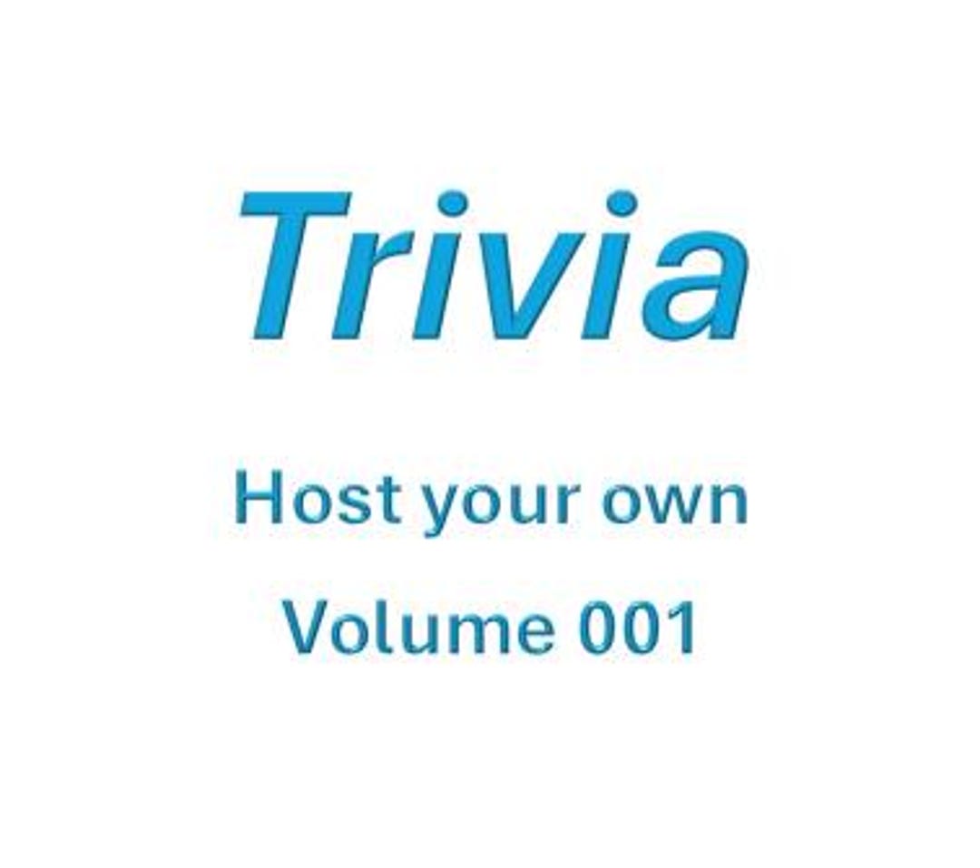 Printable Ready-to-use Trivia to Host Your Own Trivia Night. Includes ...