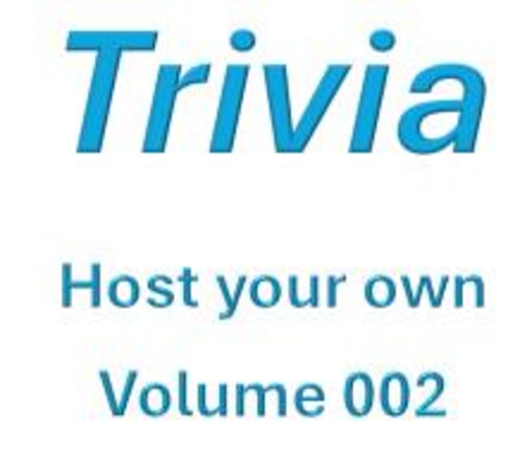 Printable Ready-to-use Trivia to Host Your Own Trivia Night. Includes ...
