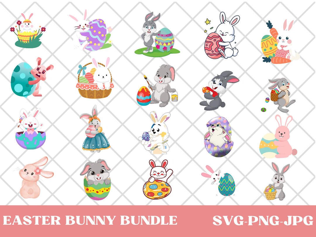 Easter Bunny Svg Bundle,easter Bunny Svg, Easter Bunny, Bunny Outline ...