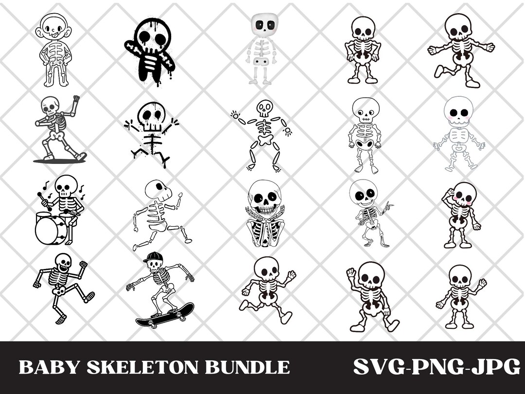 Baby Skeleton Svg, Halloween Svg, Pregnancy Announcement Svg, Dxf, Png ...